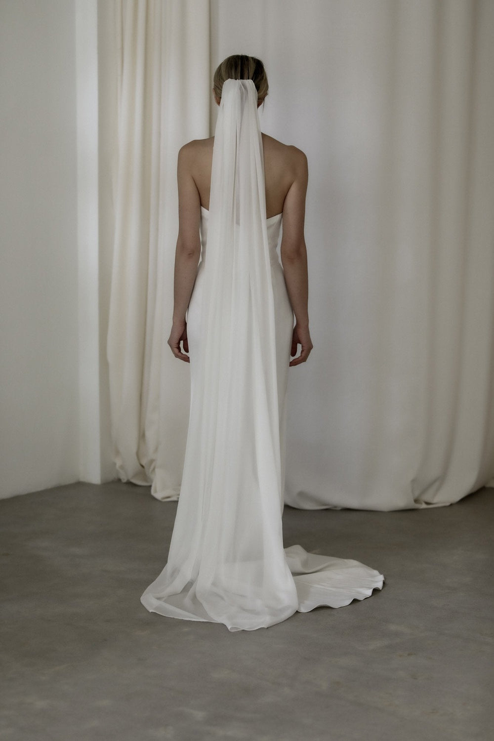 Silk Chiffon Wedding Veil | Bridal Veil | A.B. ELLIE
