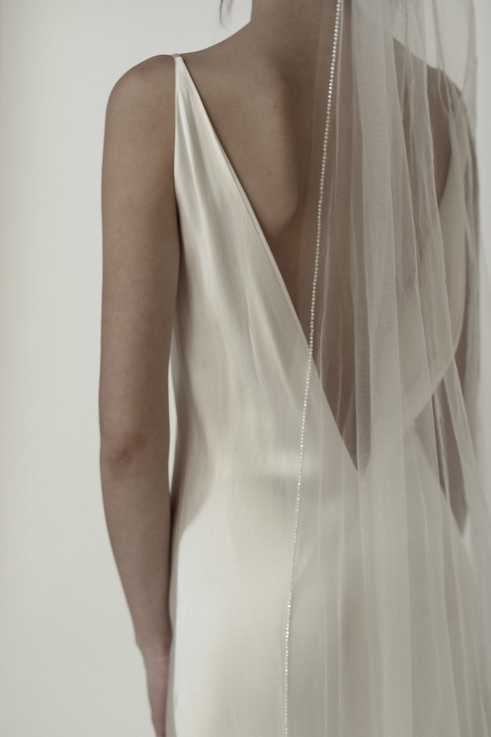Perla Freshwater Pearl Wedding Veil | Pearl Bridal Veil | A.B. ELLIE