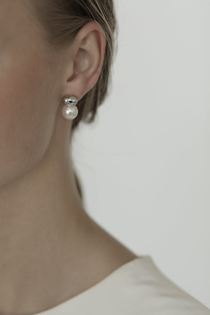 Orb Pearl Sphere Drop Earrings | Bridal Earrings | A.B. ELLIE