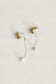 Oryann Pearl Chain Strand Bridal Earrings | Sculptural Bridal Strands ...