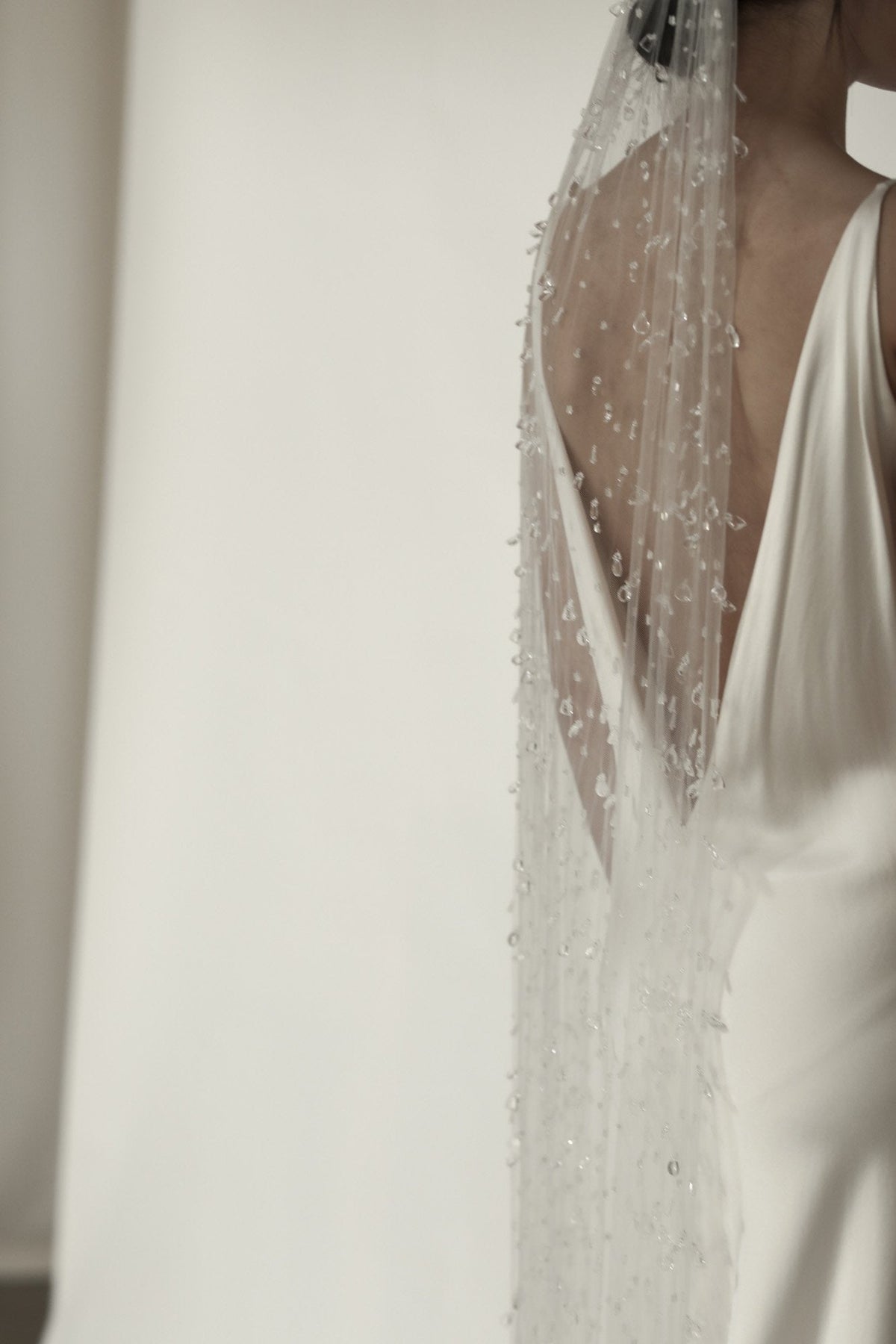 Rain Crystal Wedding Veil | Crystal Bridal Veil | A.B. ELLIE