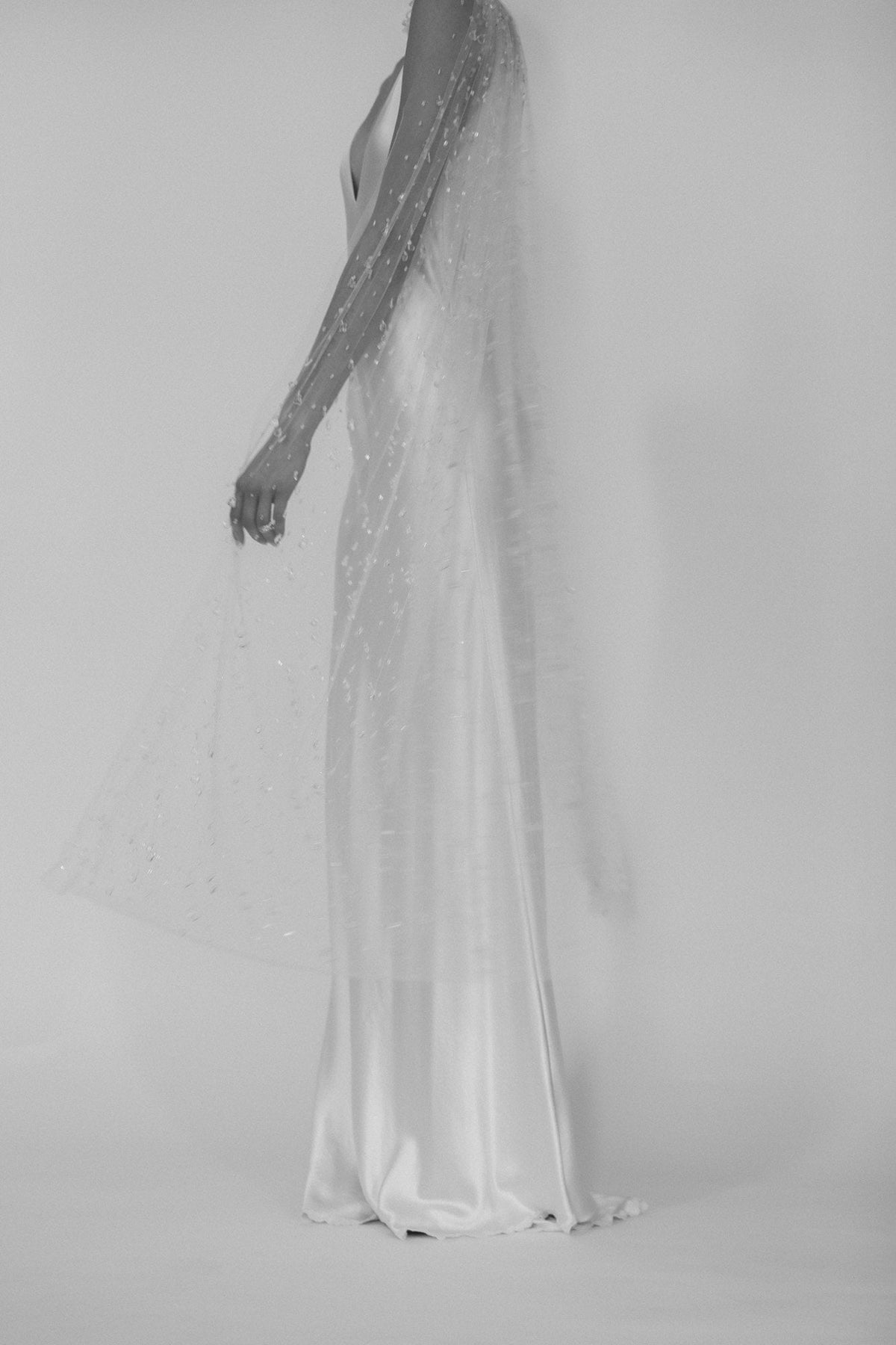 Rain Crystal Wedding Veil | Crystal Bridal Veil | A.B. ELLIE